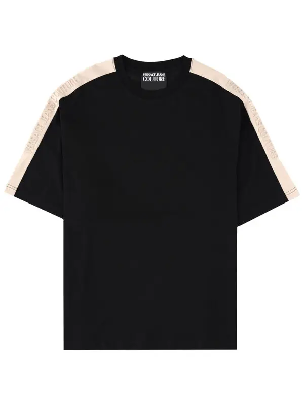 Versace Logo-print Cotton T-shirt - Black