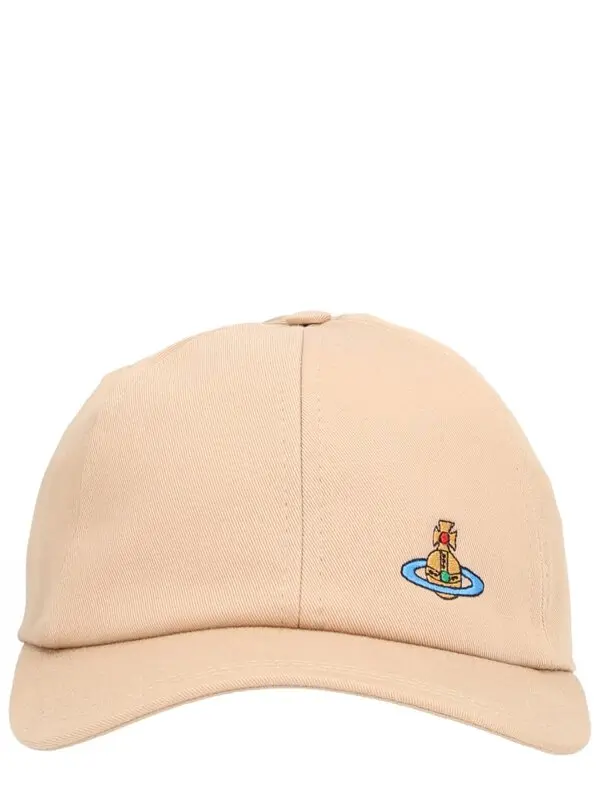 VIVIENNE WESTWOOD Cotton Baseball Cap - Beige