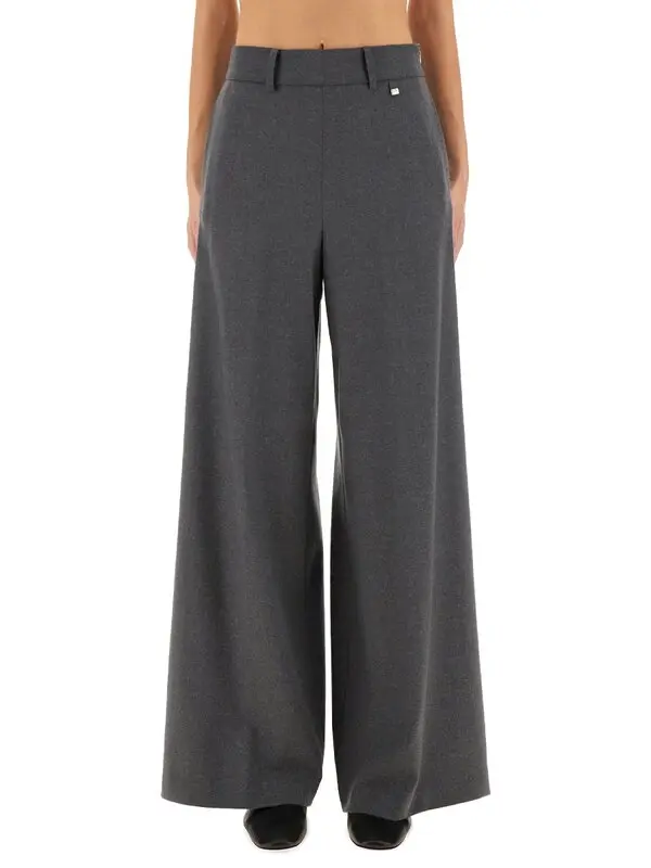 Herno Wide-leg Tailored Trousers - Grey