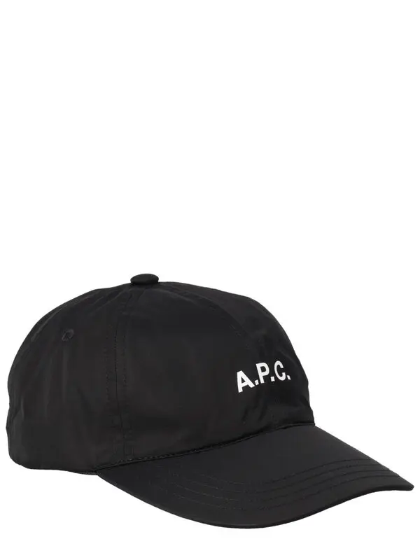 A.p.c. Logo Baseball Cap - Black