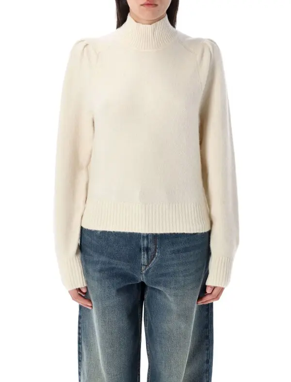 MARANT ETOILE High Neck Sweater - Beige