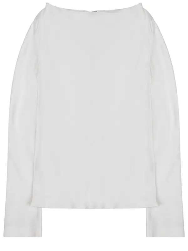 Alberta Ferretti Silk Blouse For Ss25 - White