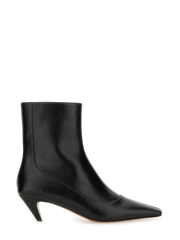 Stella McCartney Regal Royce Leather Ankle Boots - Black