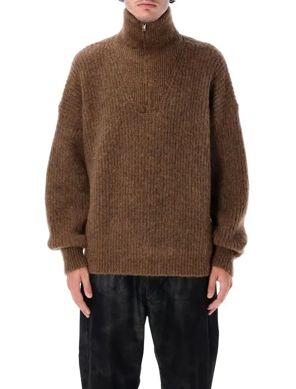MARANT Quarter Zip Chunky Sweater