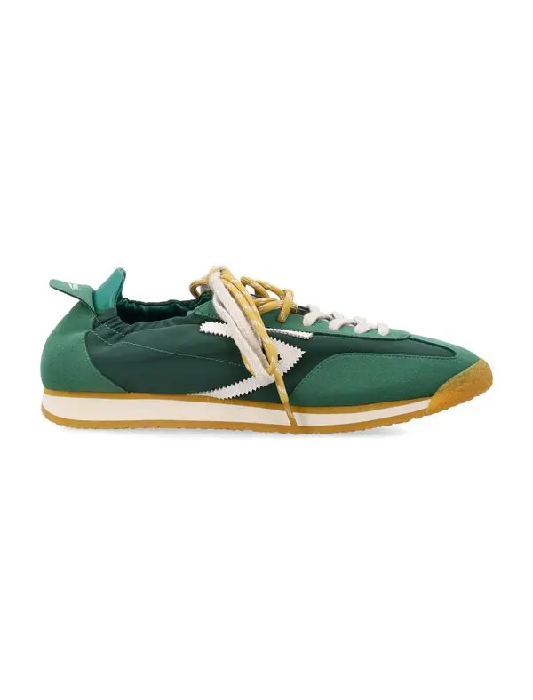 PURAAI Contemporary Vegan Lace-up Sneakers - Green