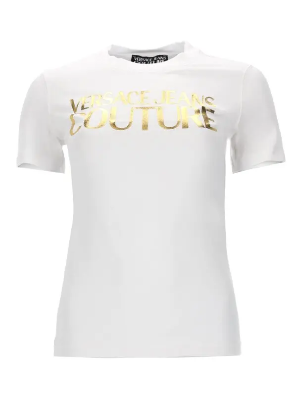 Versace Logo Graphic T-shirt - White