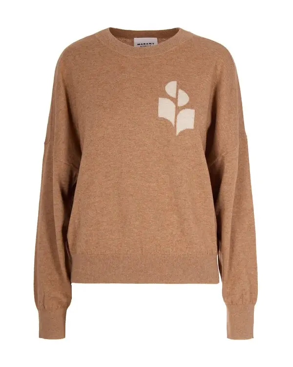 MARANT ETOILE Crew Neck Sweater - Camel