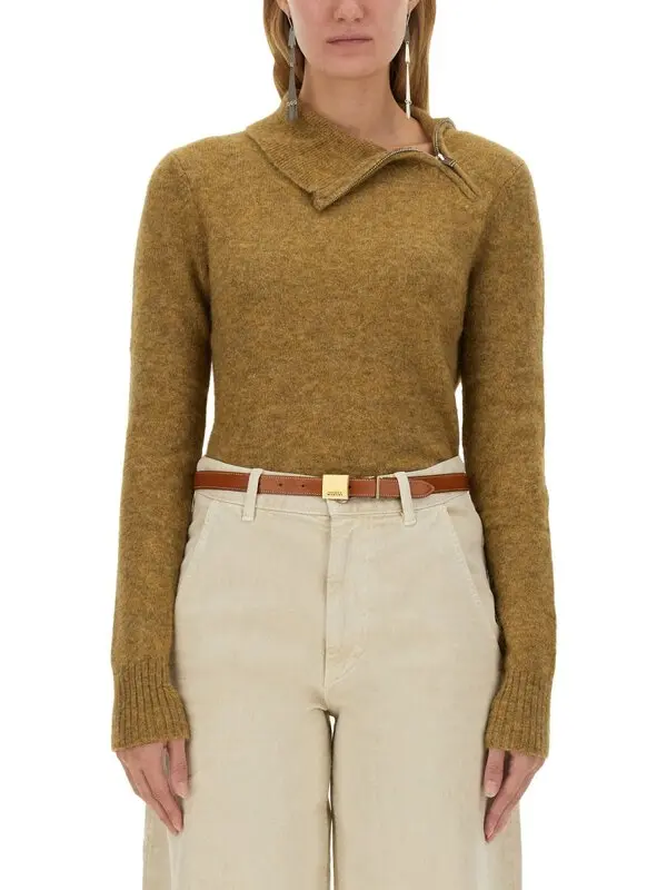 MARANT ETOILE Baby Alpaca Blend Pullover - Beige
