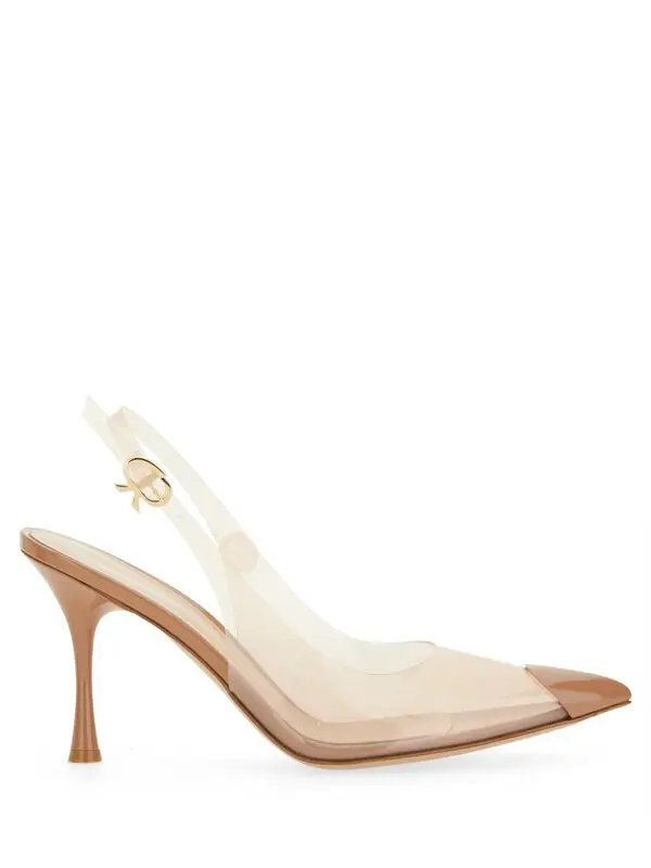 GIANVITO ROSSI Diana 85 Pvc Slingback Pumps - Beige