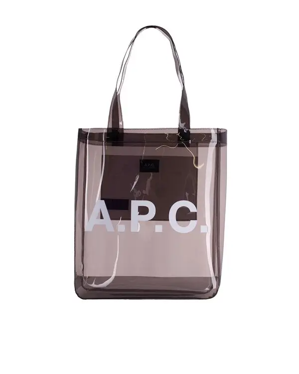 A.p.c. Transparent Tote Bag - Anthracite