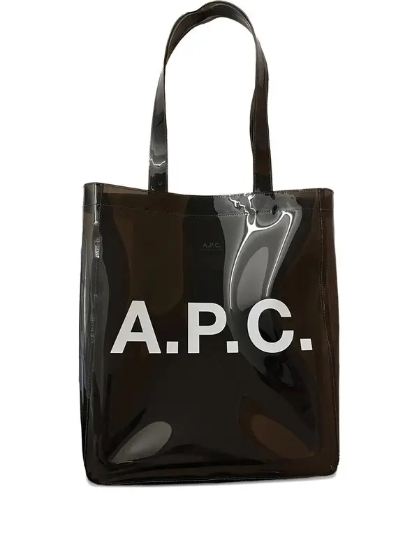 A.p.c. Tote Bag With Embossed Logo - Grey