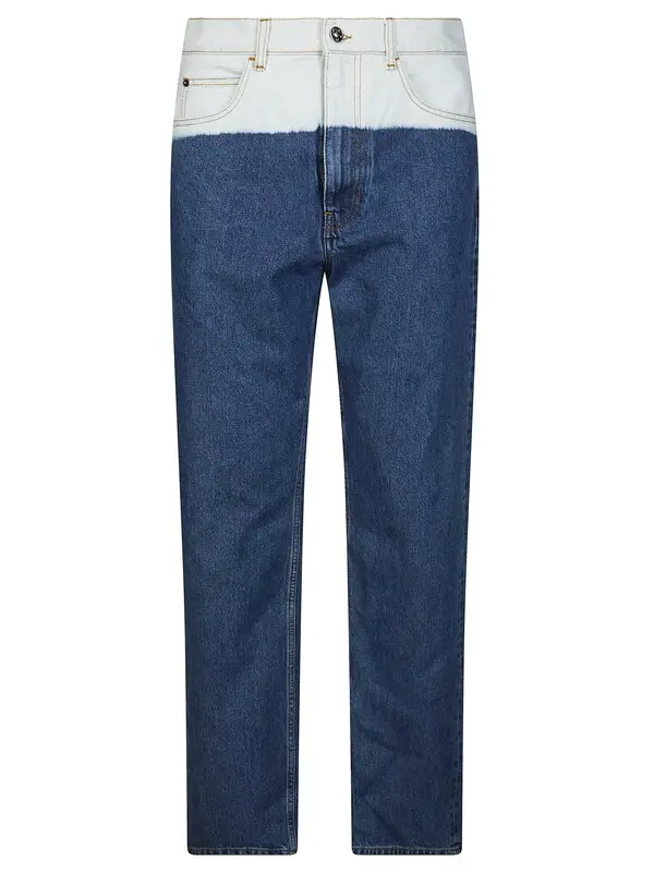 Marni Logo Denim Trousers - Blu