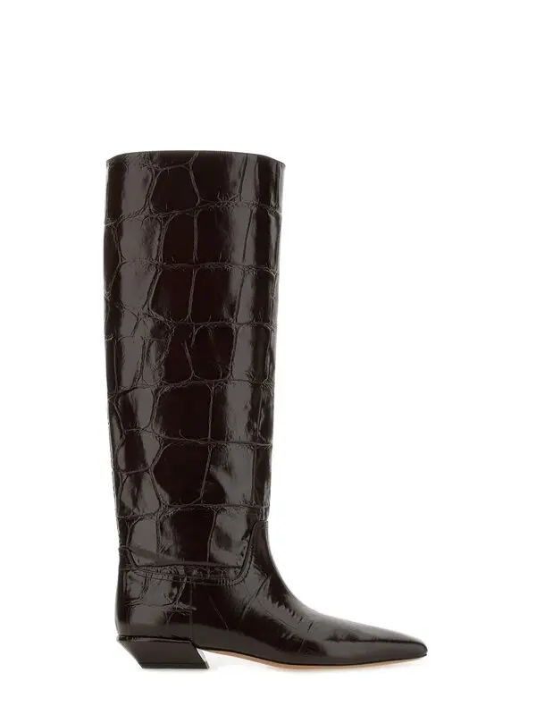 Paris Texas Bettina" Knee High Boots - Black