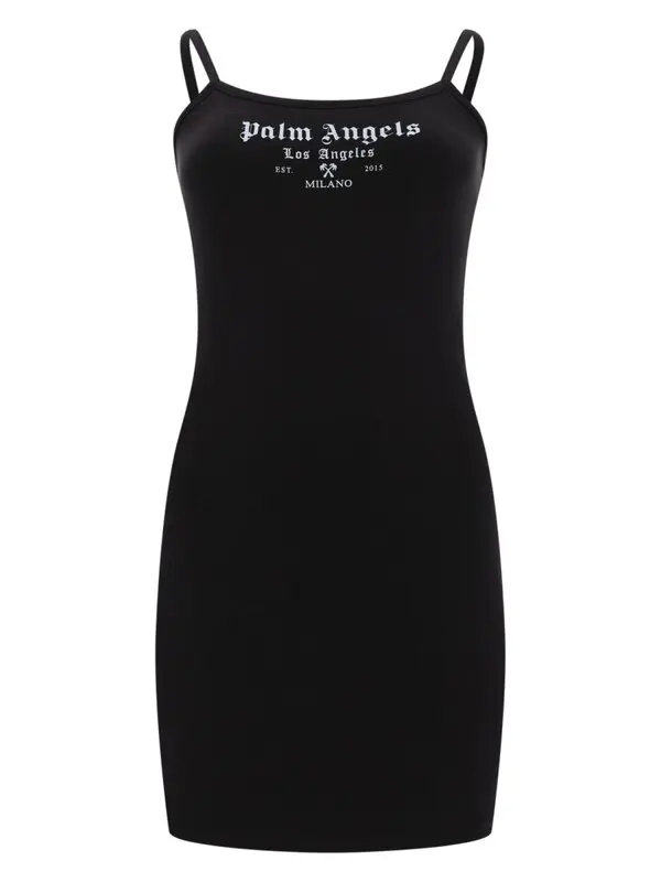 Palm Angels Chic Mini Dress For Ss26 - Black