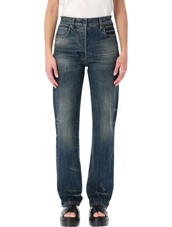 Prada Straight-leg Washed Denim Jeans