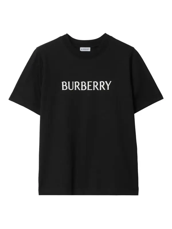 Burberry Frankie Biologic Cotton T-shirt - Black