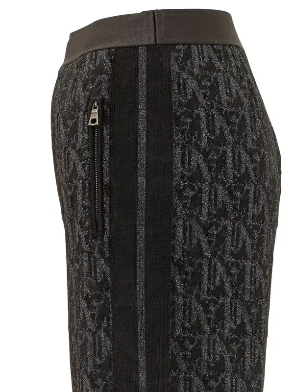 Palm Angels Jacquard Trousers With Paint Detailing
