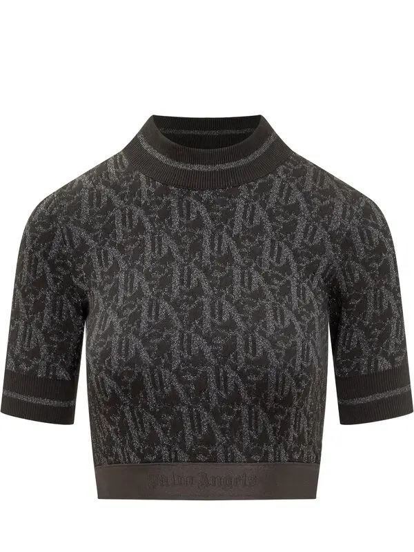 Palm Angels Monogram Knit Top
