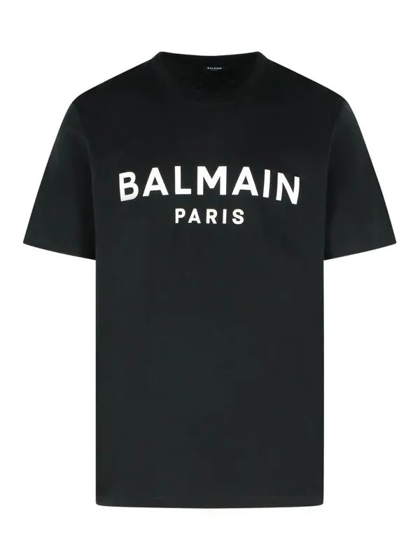 Balmain Logo Print Short Sleeve T-shirt
