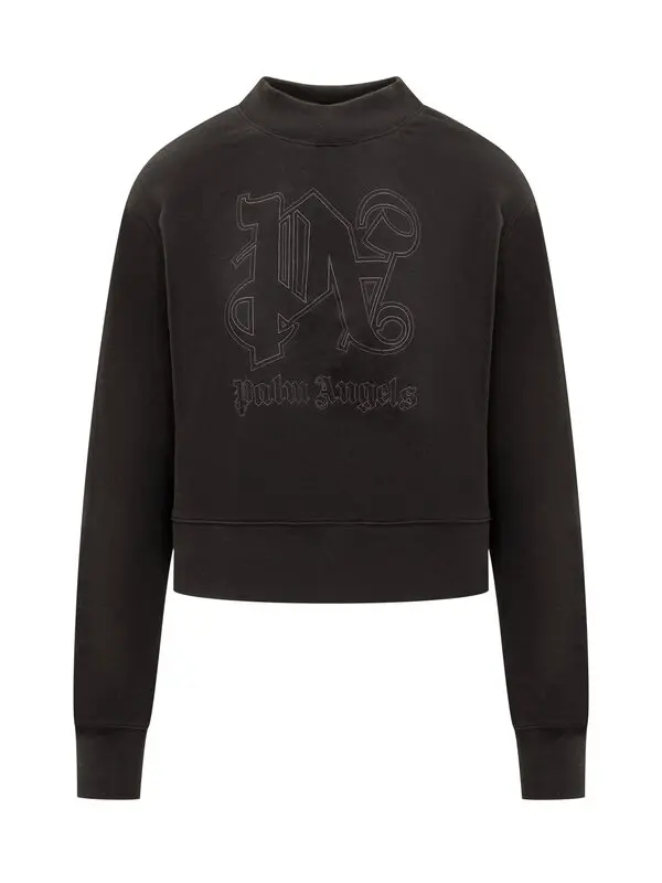 Palm Angels Mini Logo Sweatshirt - Black