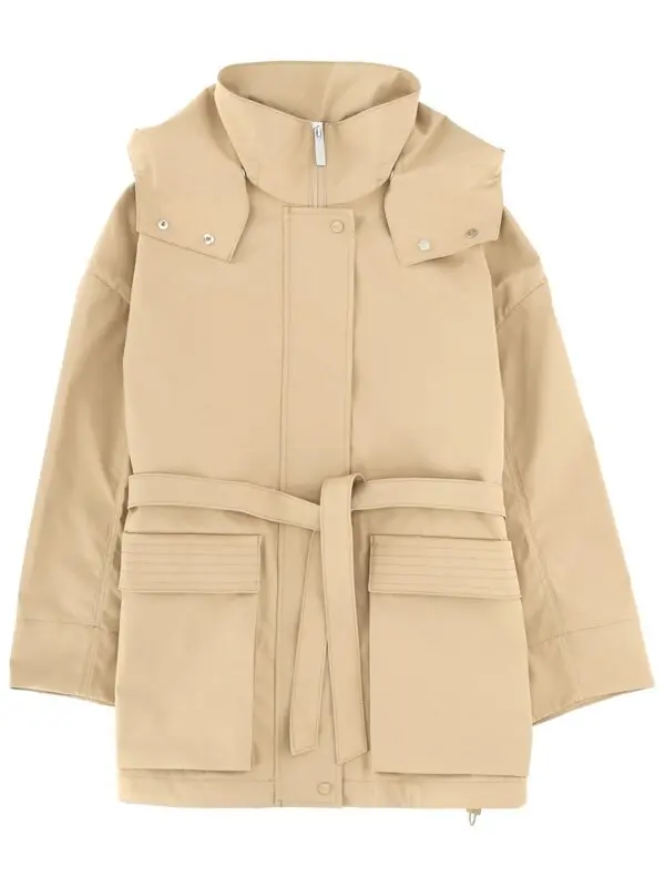 Herno Hooded Belted Utility Jacket