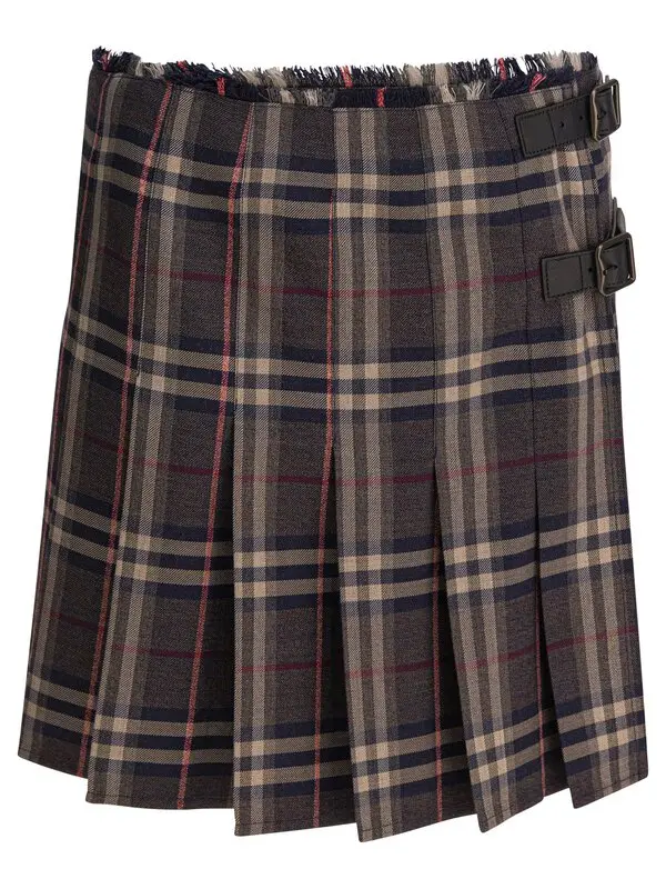 Burberry Wool Mini Skirt
