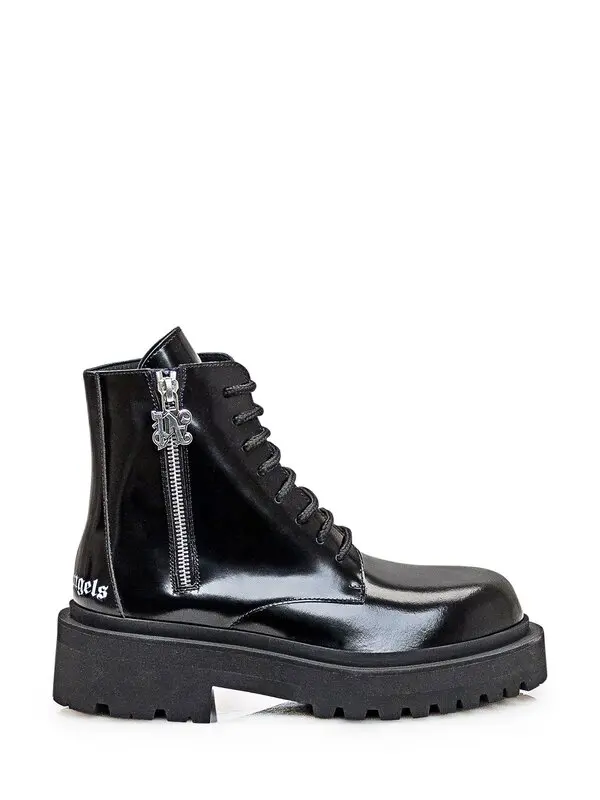 Palm Angels Leather Ankle Boots
