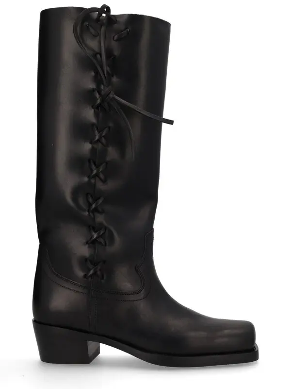 Paris Texas Roxanne Leather Knee-high Boots