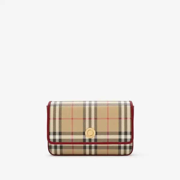 Burberry Mini Hampshire Dfc Leather Wallet - Vntgchruby