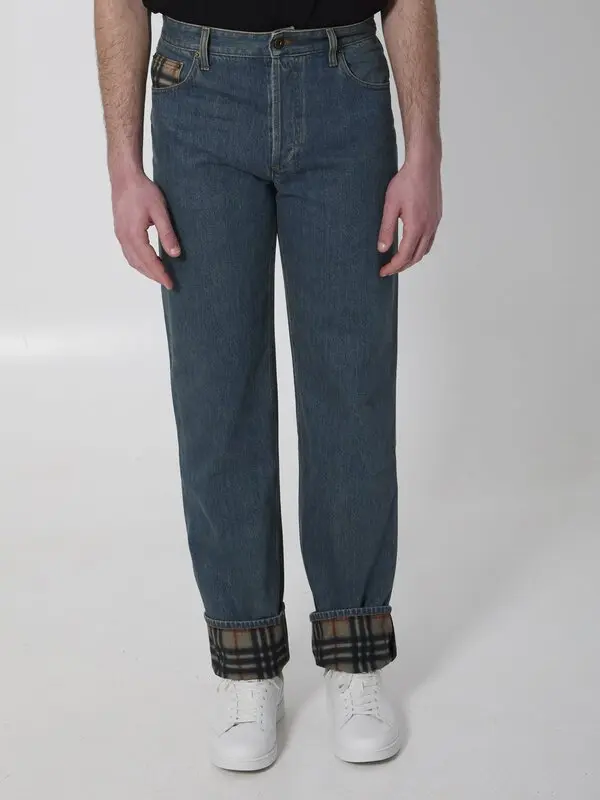 Burberry Check Patterned Lightweight Pants For