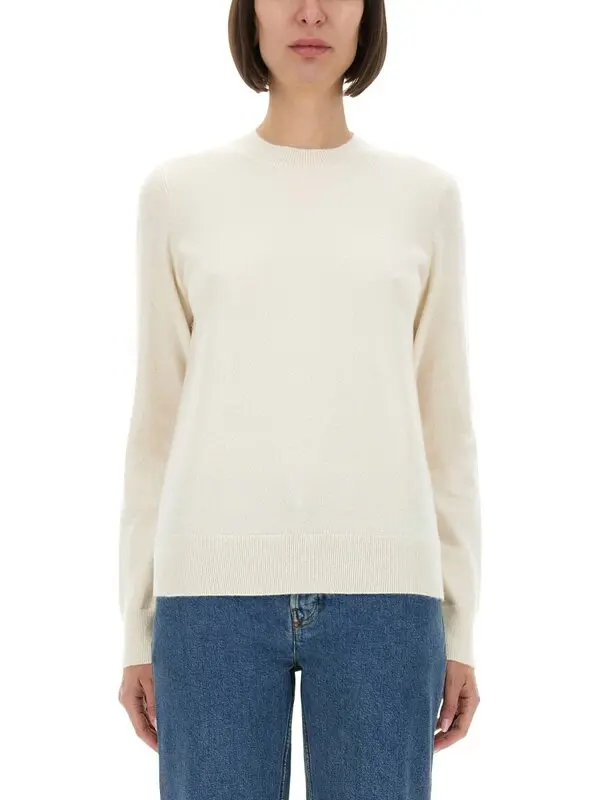 Burberry Cashmere Regular Fit Sweater - Ivory
