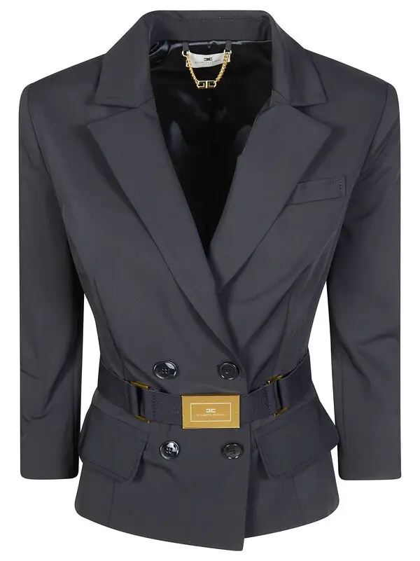 Elisabetta Franchi Stylish Belted Jacket For