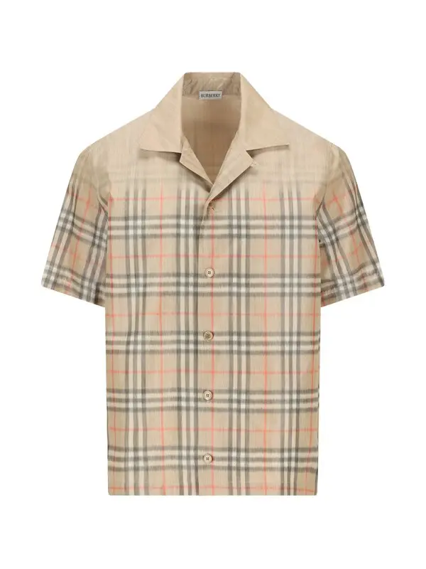 Burberry Short Sleeve Button-down Shirt Size