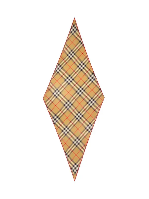 Burberry Check Silk Scarf - Multicolour