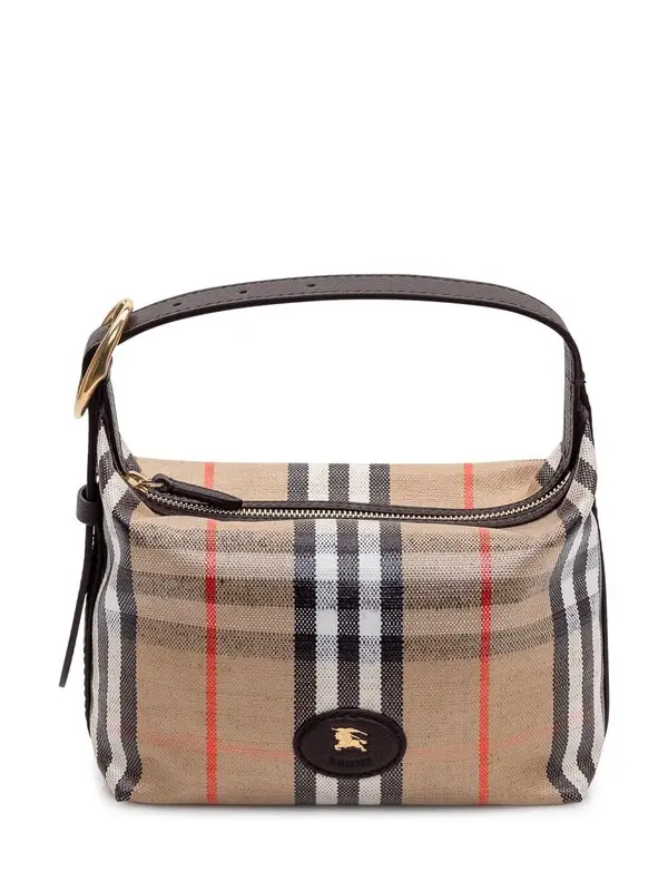 Burberry Mini Soft Fabric Clutch - Sand