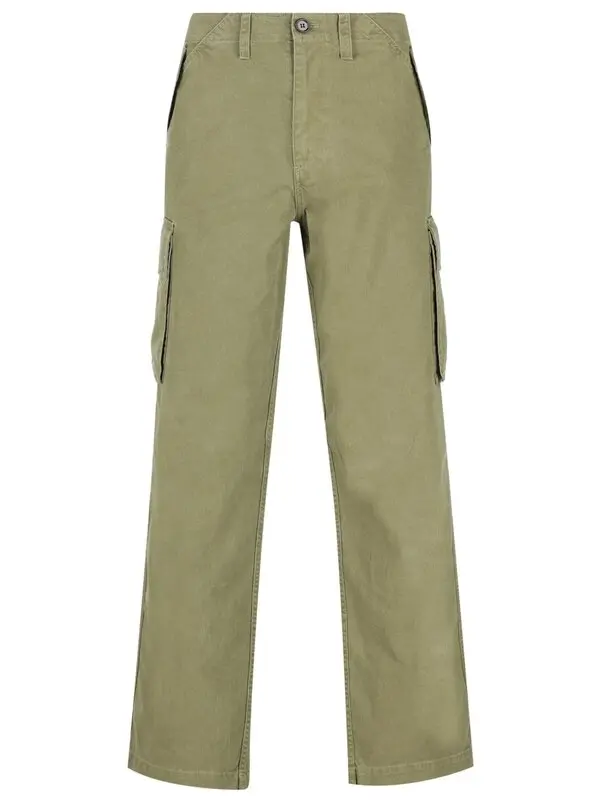 Burberry Cotton Cargo Trousers - Green