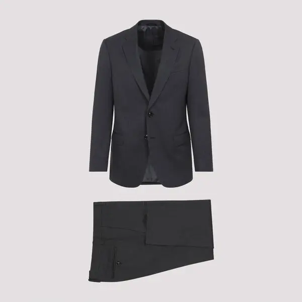 Giorgio Armani Single-breasted Soft Line Suit In Virgin Wool
