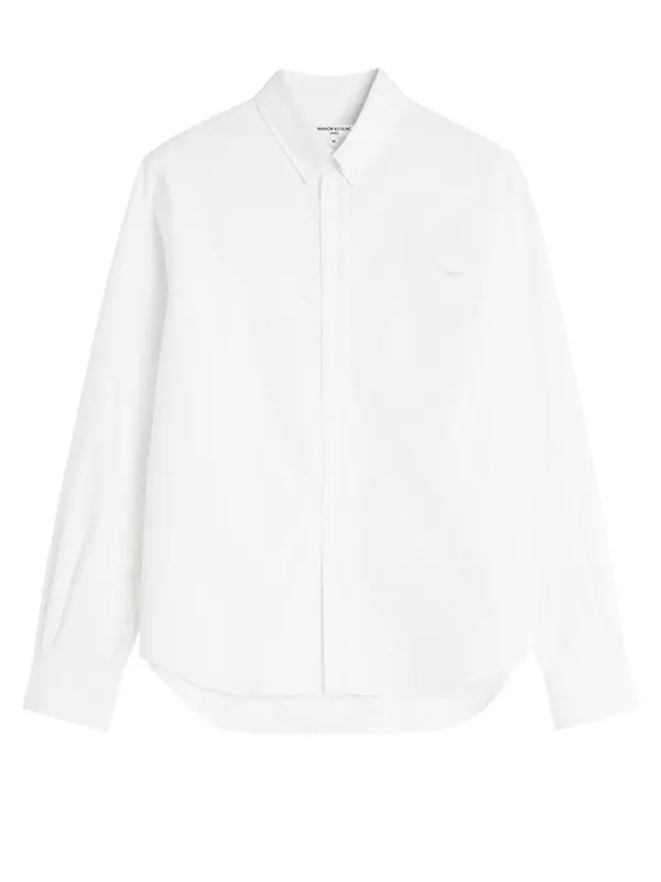 Maison Kitsuné Classic Cotton Shirt With Collar And Button Fastening For