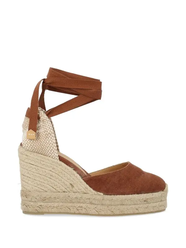 CastaÑer Organic Cotton Espadrille Wedge With 11 Cm Heel - Marrone