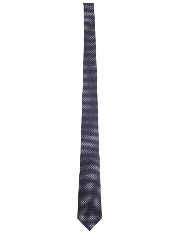 Giorgio Armani Silk Tie Spring/summer 2026 Collection - Blue