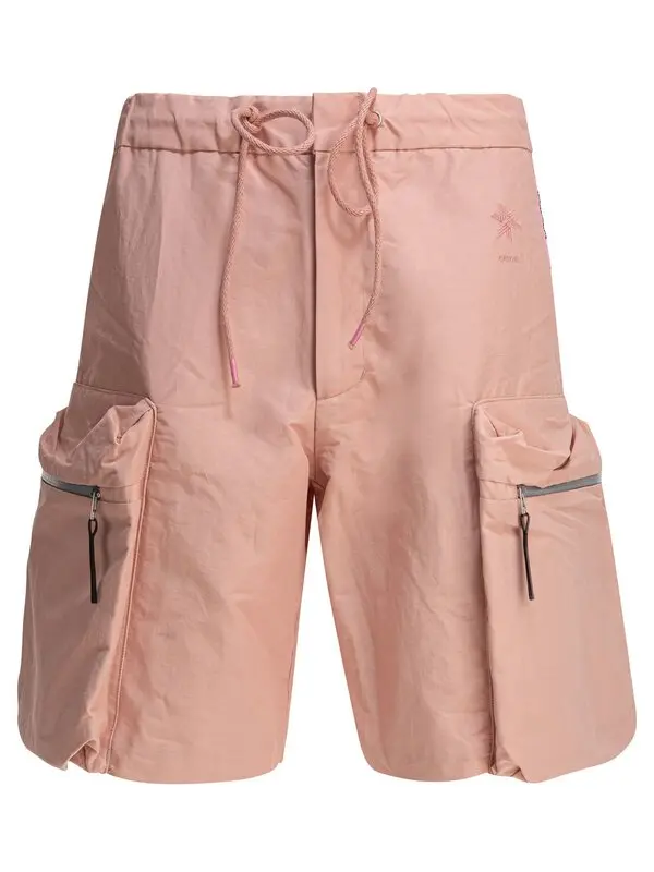 GOLDWIN Embroidered Logo Drawstring Cargo Shorts