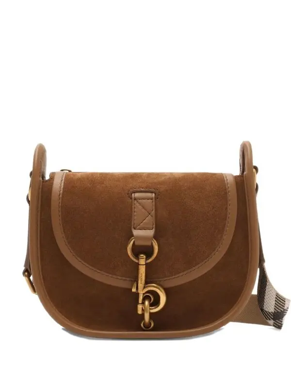 Burberry Ladies Crossbody Mini Clip Messenger Bag - Hazel
