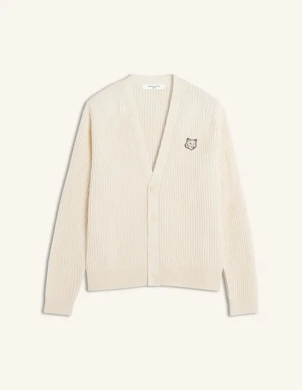 Maison Kitsuné Ribbed Cotton Cardigan