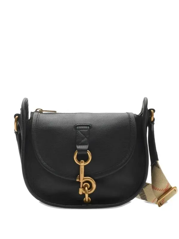 Burberry Mini Clip Messenger Crossbody Bag For - Black