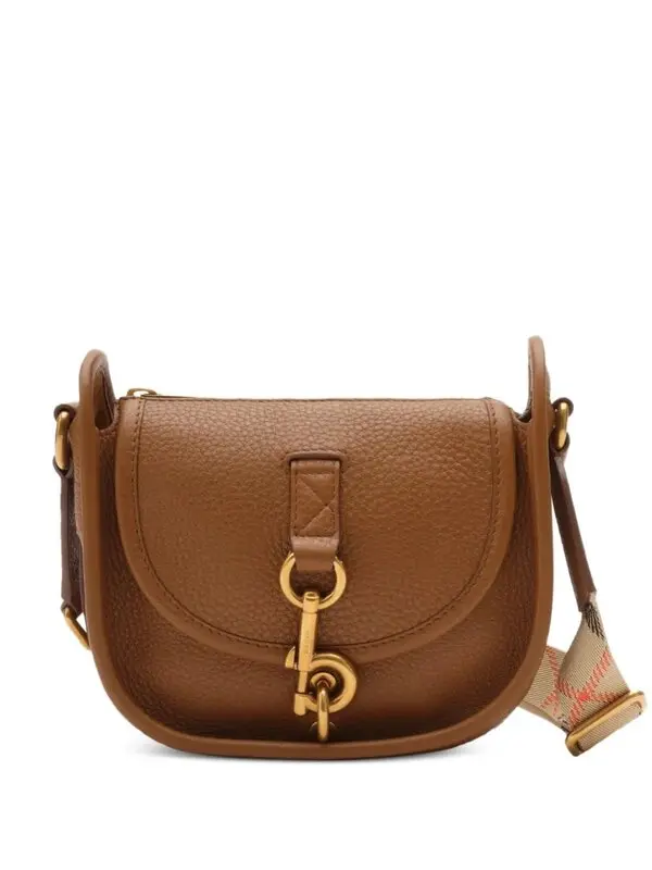 Burberry Mini Clip Messenger Crossbody Bag - Hazel