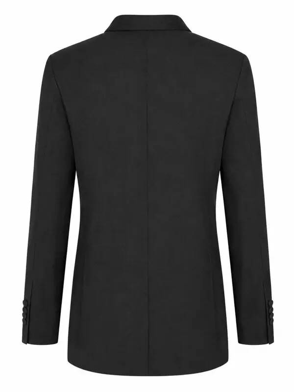 Giorgio Armani Washed Silk And Linen Blend Tuxedo Jacket