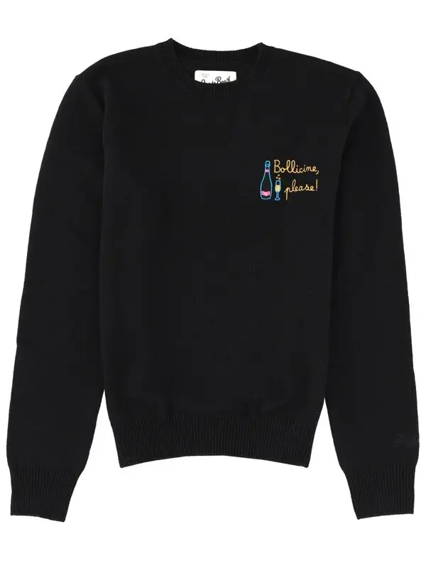 MC2 SAINT BARTH Cozy Classic Sweatshirt - Black