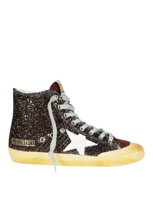 GOLDEN GOOSE Super-star High-top Sneakers - Rosso