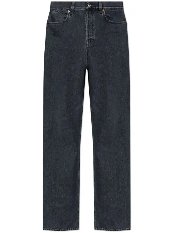 Gucci Wide Leg Denim Pants - Charcoal