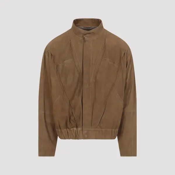 Giorgio Armani Suede Lambskin Jacket - Brown